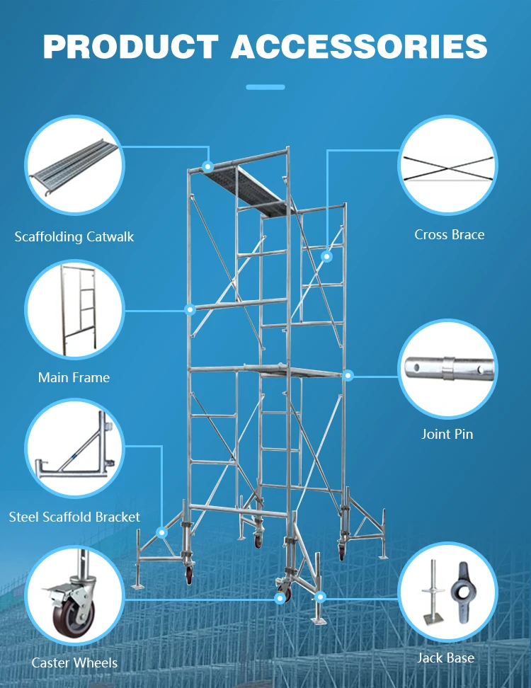 Scaffolding Systems Construction Door Frame Scaffold Andamios Metal Adder Frame Scaffolding For
