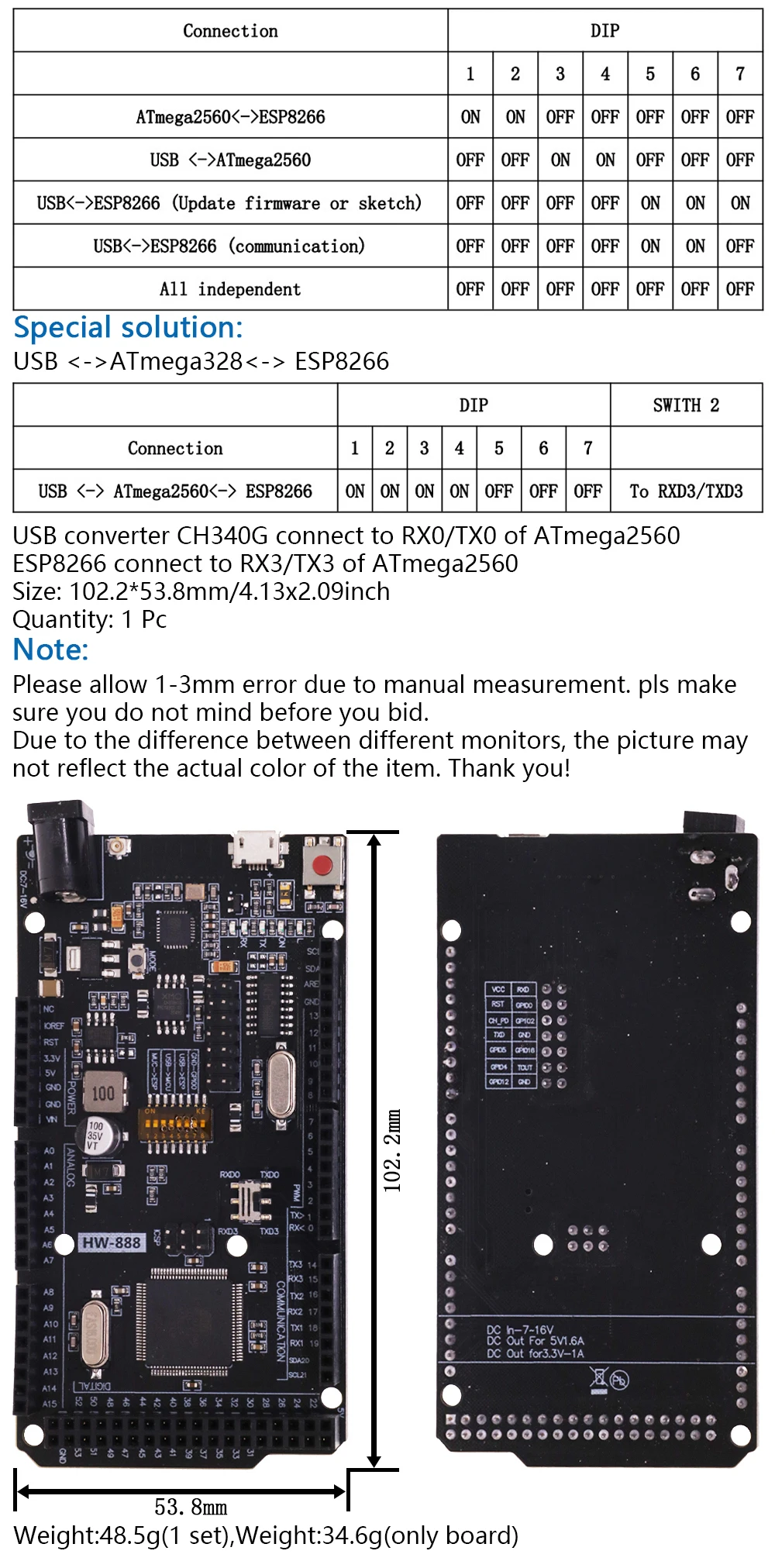 Mega2560 ATMEGA16U2 - Pro Mini MEGA 2560 for Arduino R3