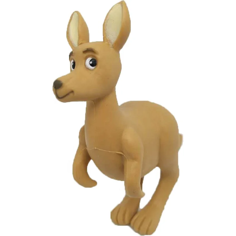 Zoo Learning Cartoon Toys Kangaroo Action Figure Baby Forest Animal ...