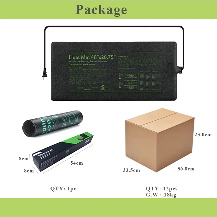 Garden Heat Mat Germination Mat With Thermostat Heat Mat For Plants ...