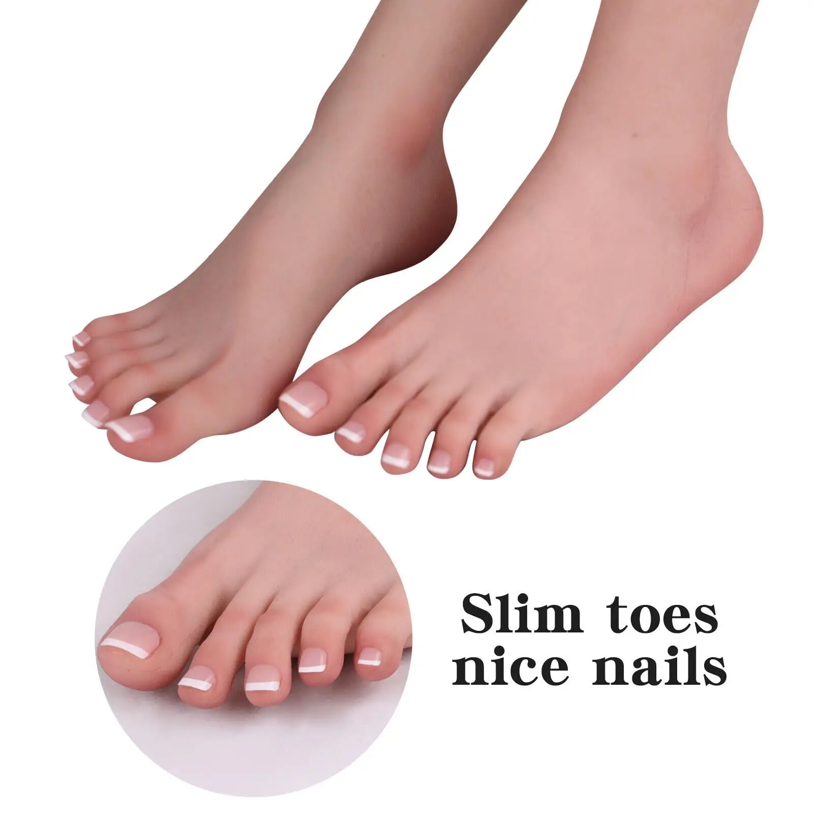 High Simulation Skeleton Female Silicone Feet Model