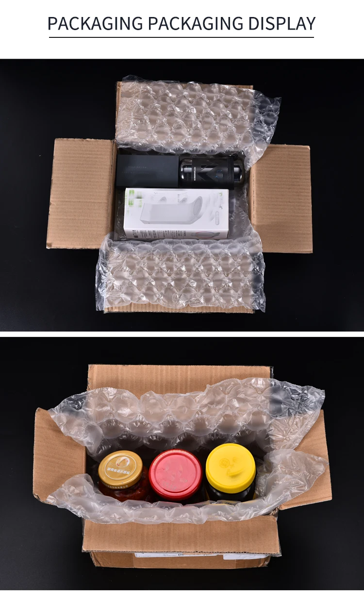 Plastic Shockproof Air Packaging Bag Inflated Gourd Shape Membrane ...