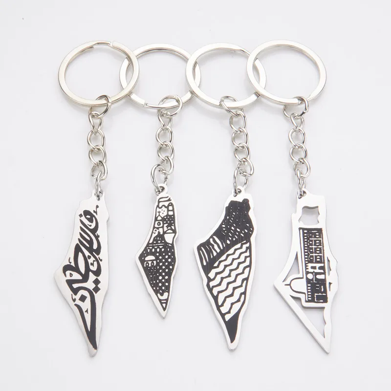 Map Of Israel Pendant Architectural Key Chain Jewelry Custom Available ...