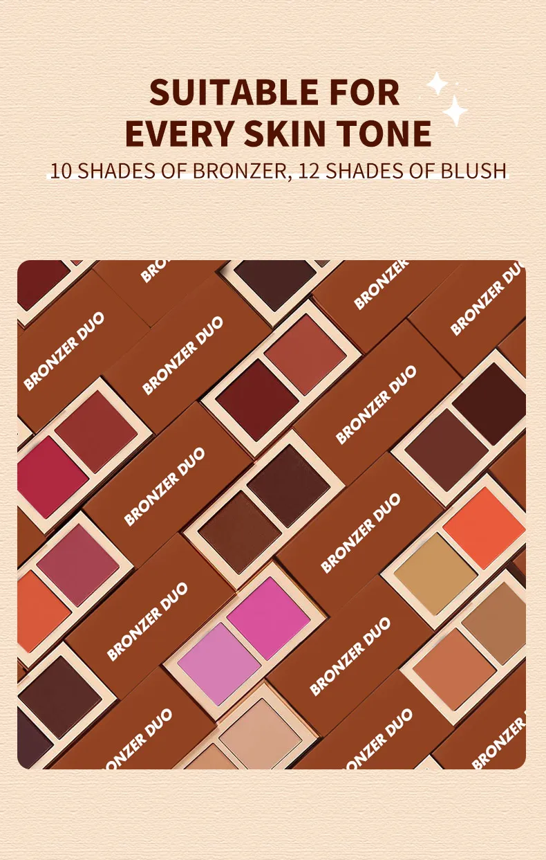 2 Color New Matte Facial Contour Pressed Powder Wholesale Custom Logo ...