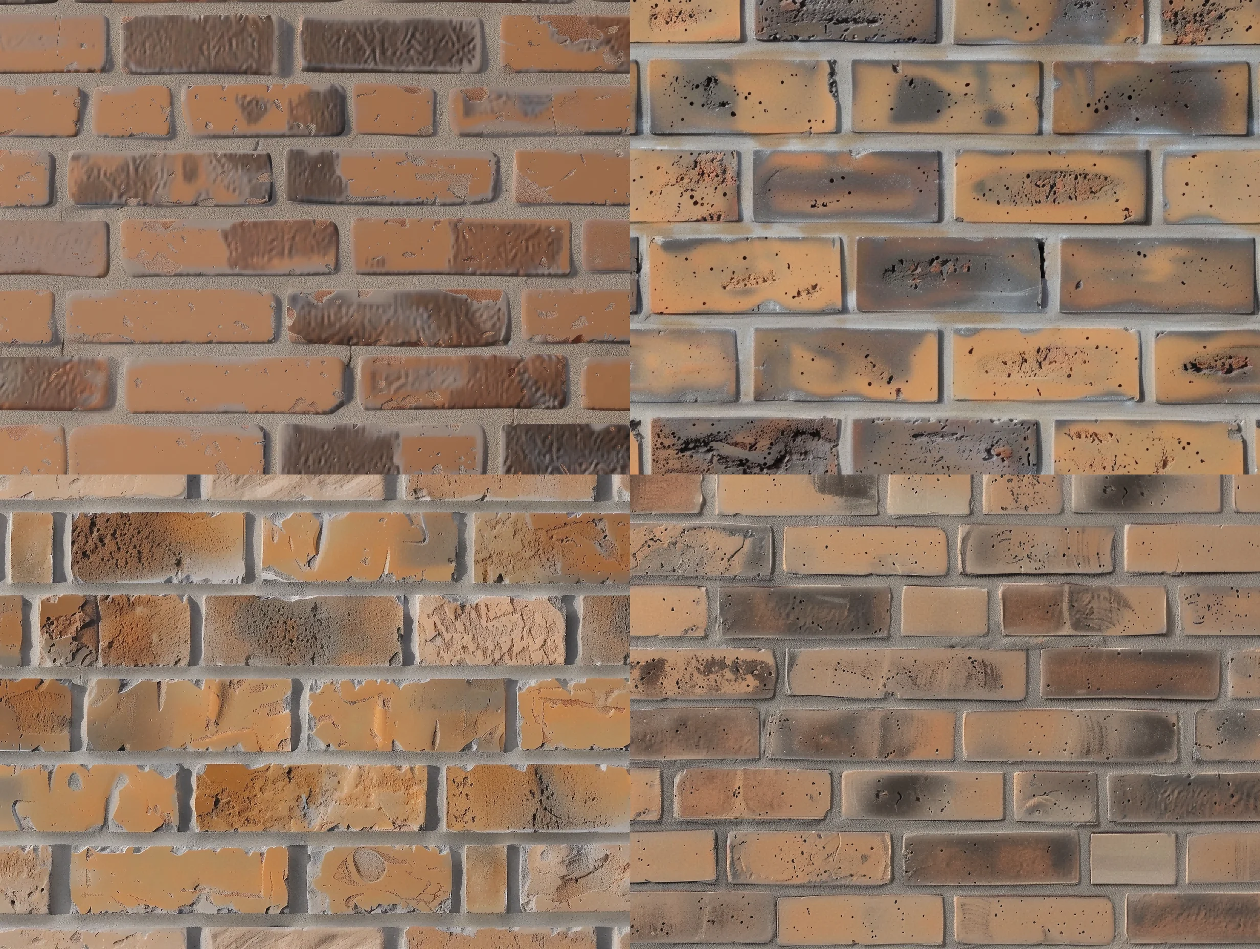 Hebron-style Brick Customization GRC Exterior Wall Cladding Panels ...