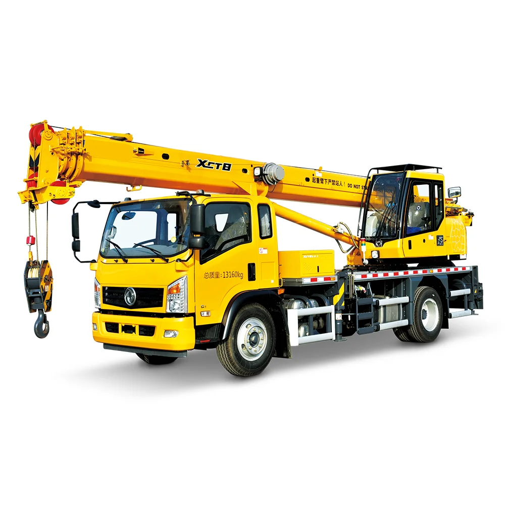 Xct8l4 8 Ton Mobile Crane Small Truck Crane Hydraulic Construction ...