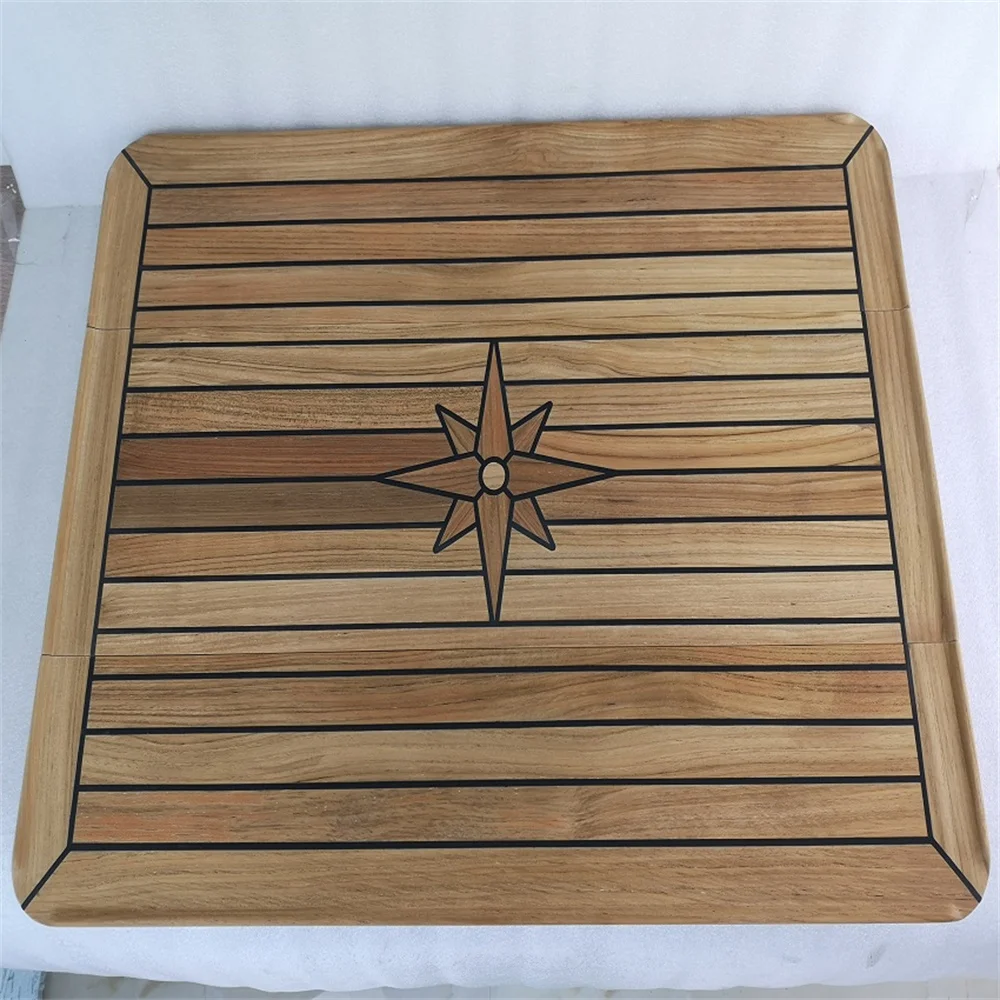 Boat Sliding Teak Table Top - Durable & Stylish Marine Yacht