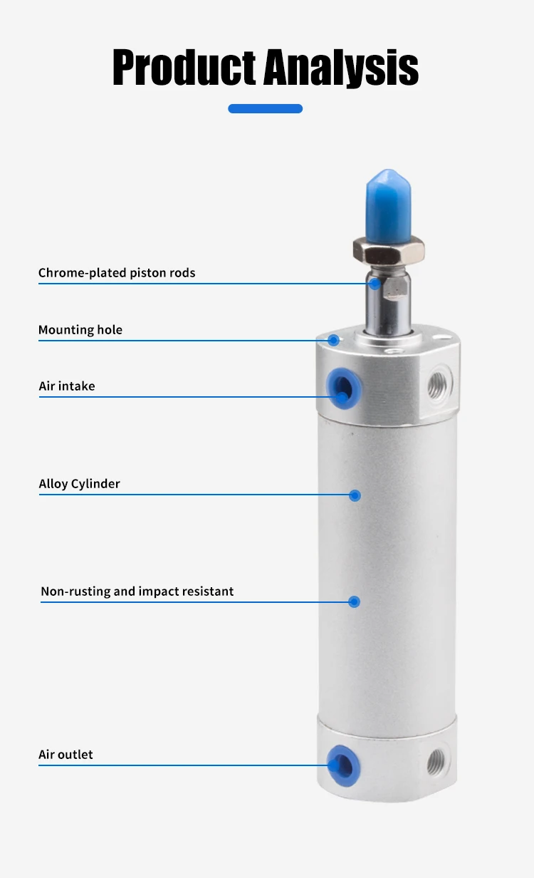 Small Pneumatic Air Piston Cylinder 16,20,25,32,40mm Stroke - Buy Small ...