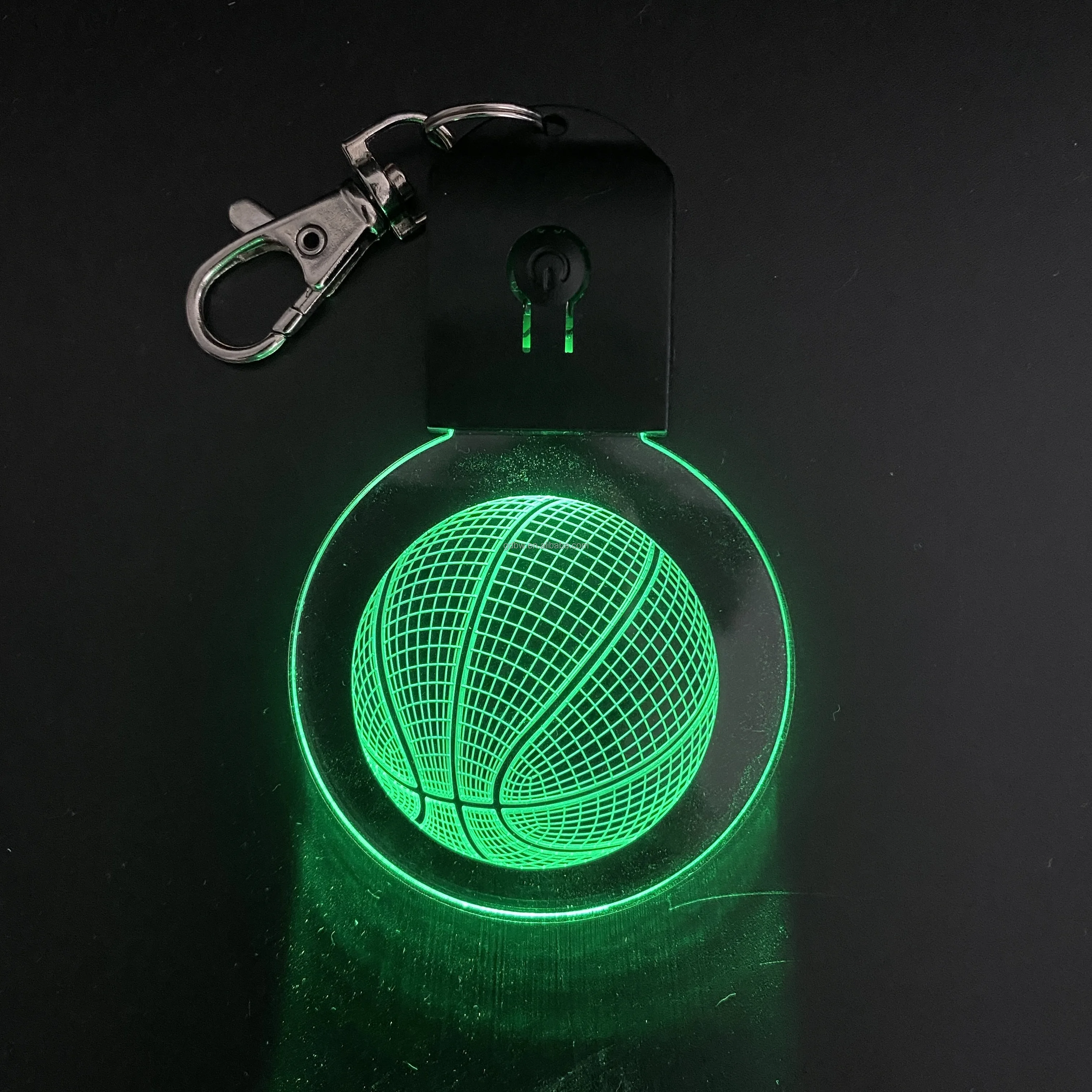 Blank Acrylic Keychain with RGB LED - Rechargeable Gift
