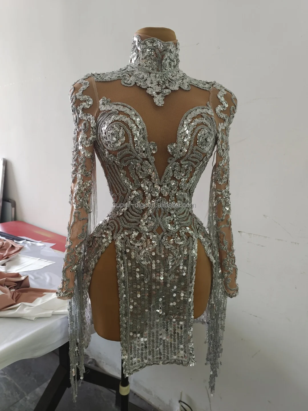 Shimmering Silver Sequins - Perfect for Nightclub & Stage