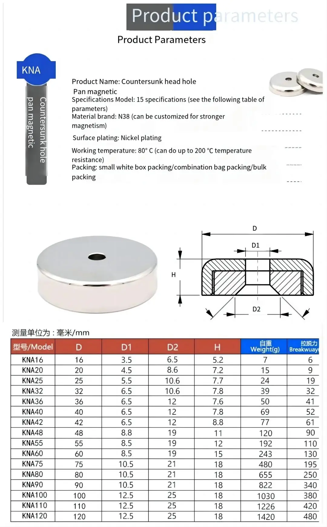 2023 Israel High Performance Strong Pot Magnetic 16/20/25/32/36/40/42mm ...