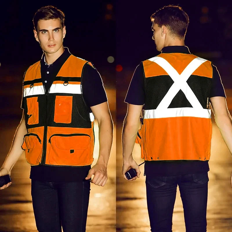 High Visibility Explosive Models Reflective Construction Vest Worker ...