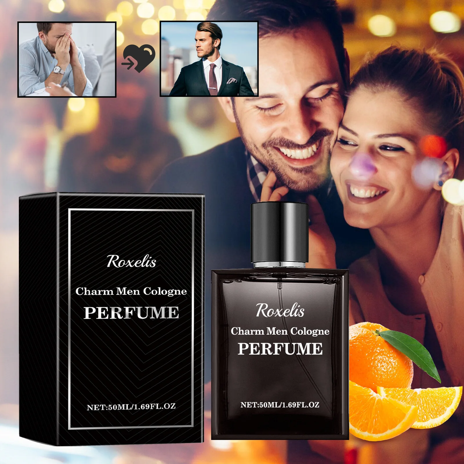 Men's cologne perfume natural fragrance release charm refreshing men's ...