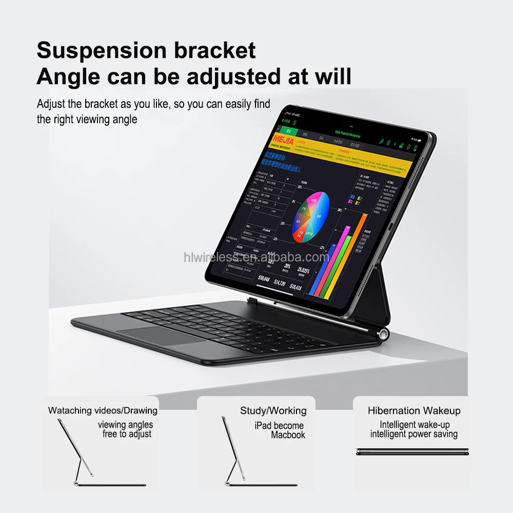 Wireless Magic Keyboard Case for Ipad Air & Pro Protection