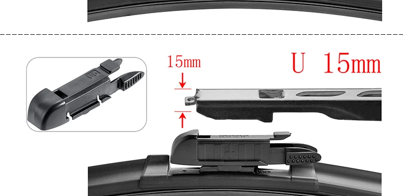 Baoyi Quality Multifit Flat Replaceable Adapter Frameless Windshield ...
