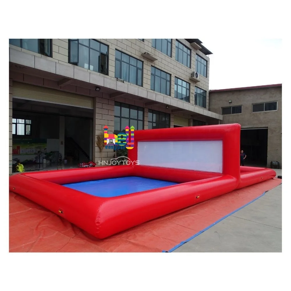 Pvc Popular Large Pool Inflatable Volleyball Field Inflatable Water ...