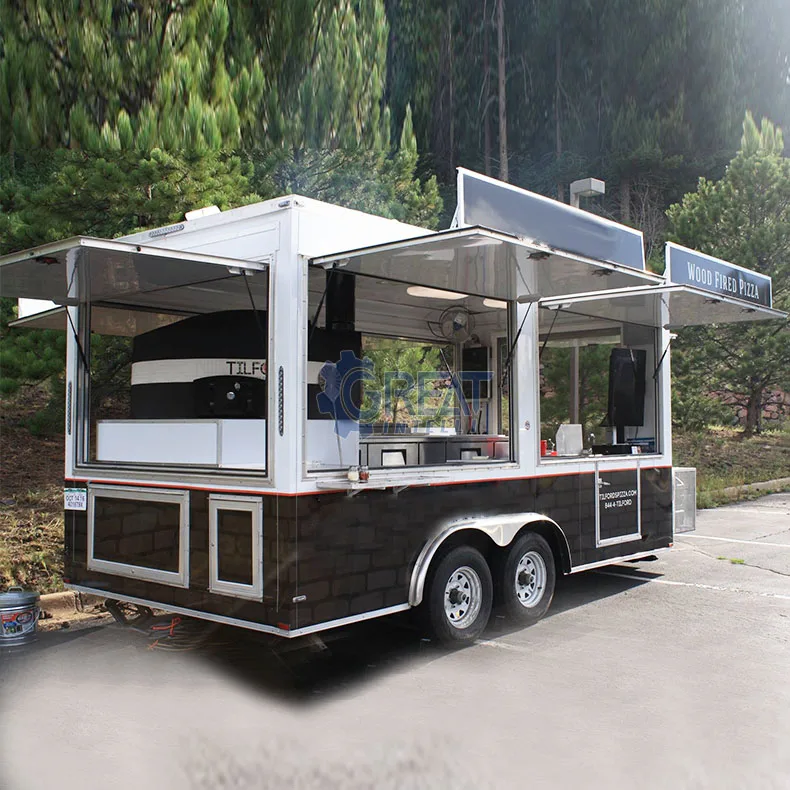 Fully Equipped Slide Out Kitchen Camper Motorcycle Mobile Cafe Food ...