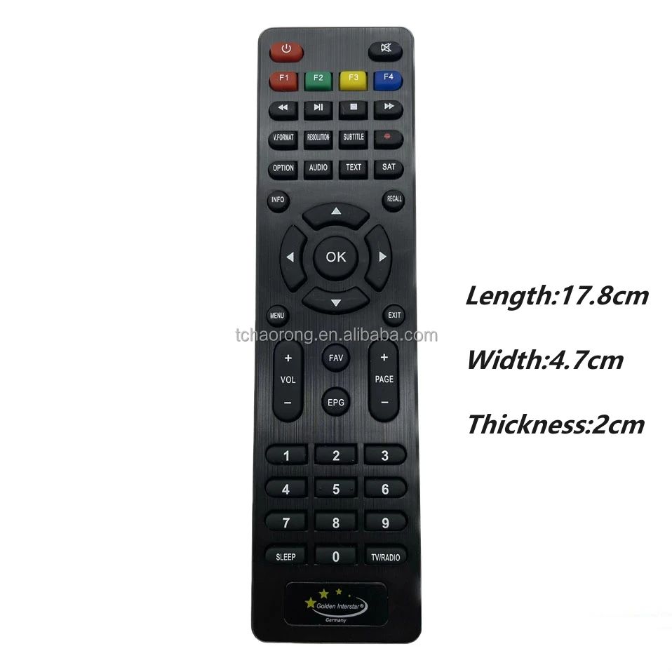 New Golden Interstar Remote Control - 4 Buttons, 2 Years Warranty