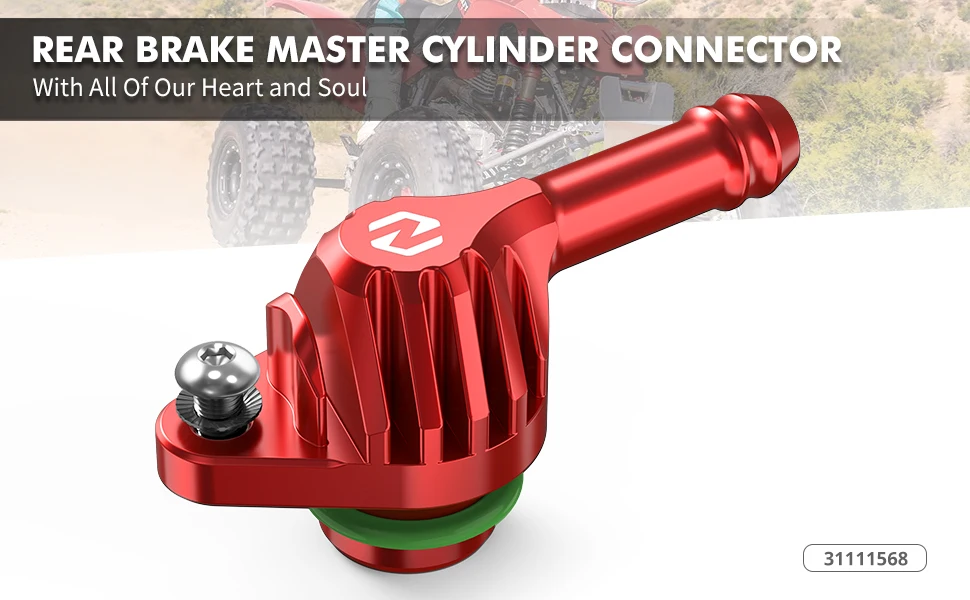 Nicecnc Rear Brake Master Cylinder Connector For Honda Trx400x Trx450r ...