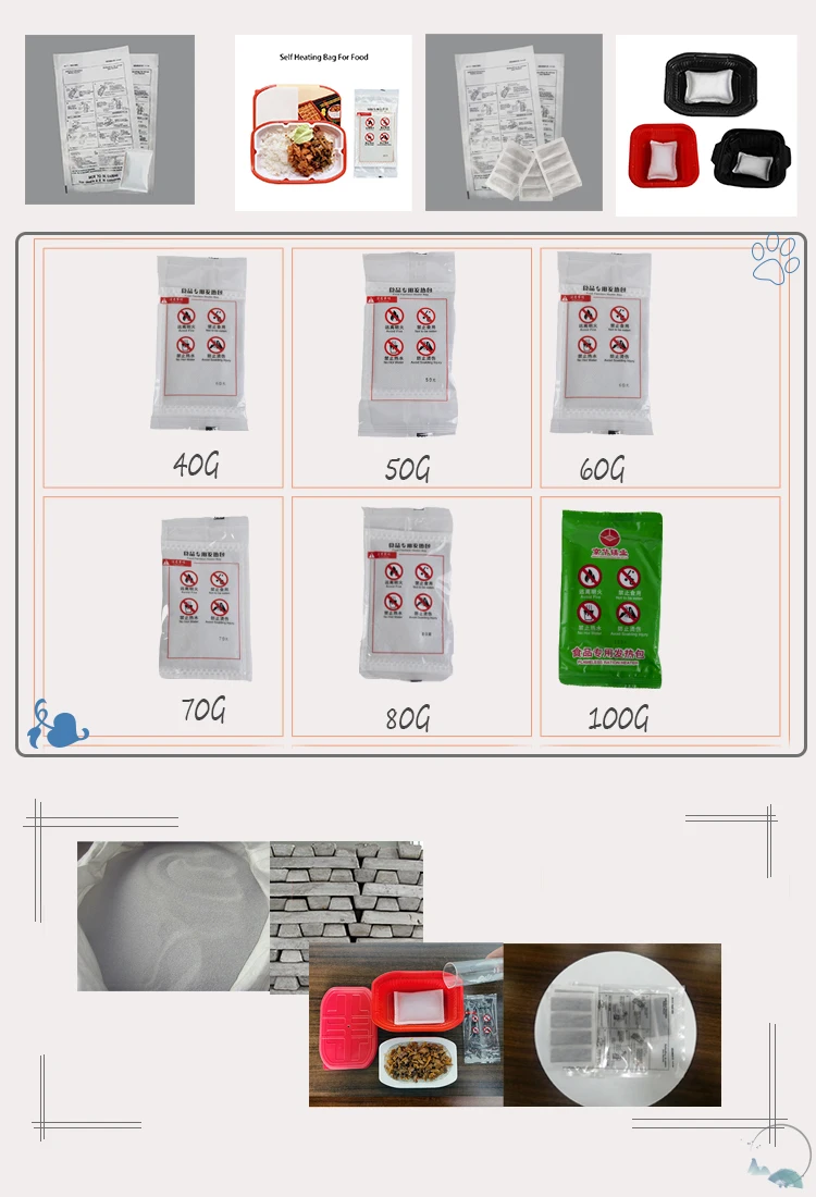 Instant Food Warmer - Self Heating Pack for Outdoor Camping