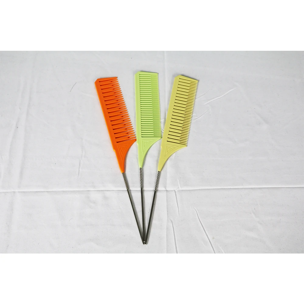 Custom Plastics Comb Handle Stainless Steel Custom Logo - Buy Comb ...