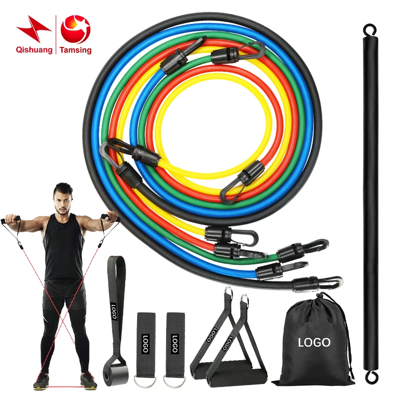Multifunction Workout Rubber Expander Exercise Elastic Pull Rope With ...