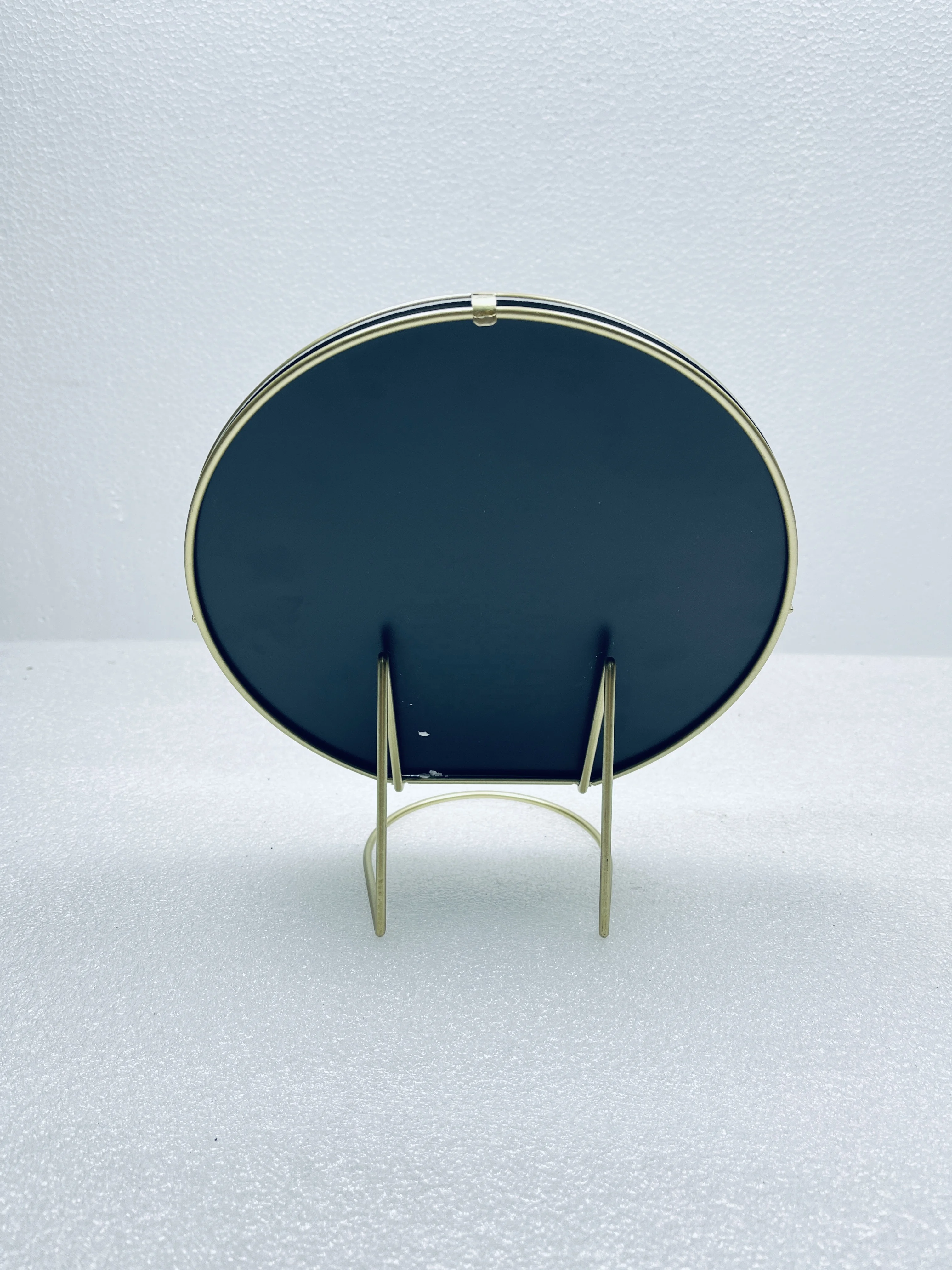 Round Metal Stand Table Office Desk Mirror Decorative Wall Antique ...