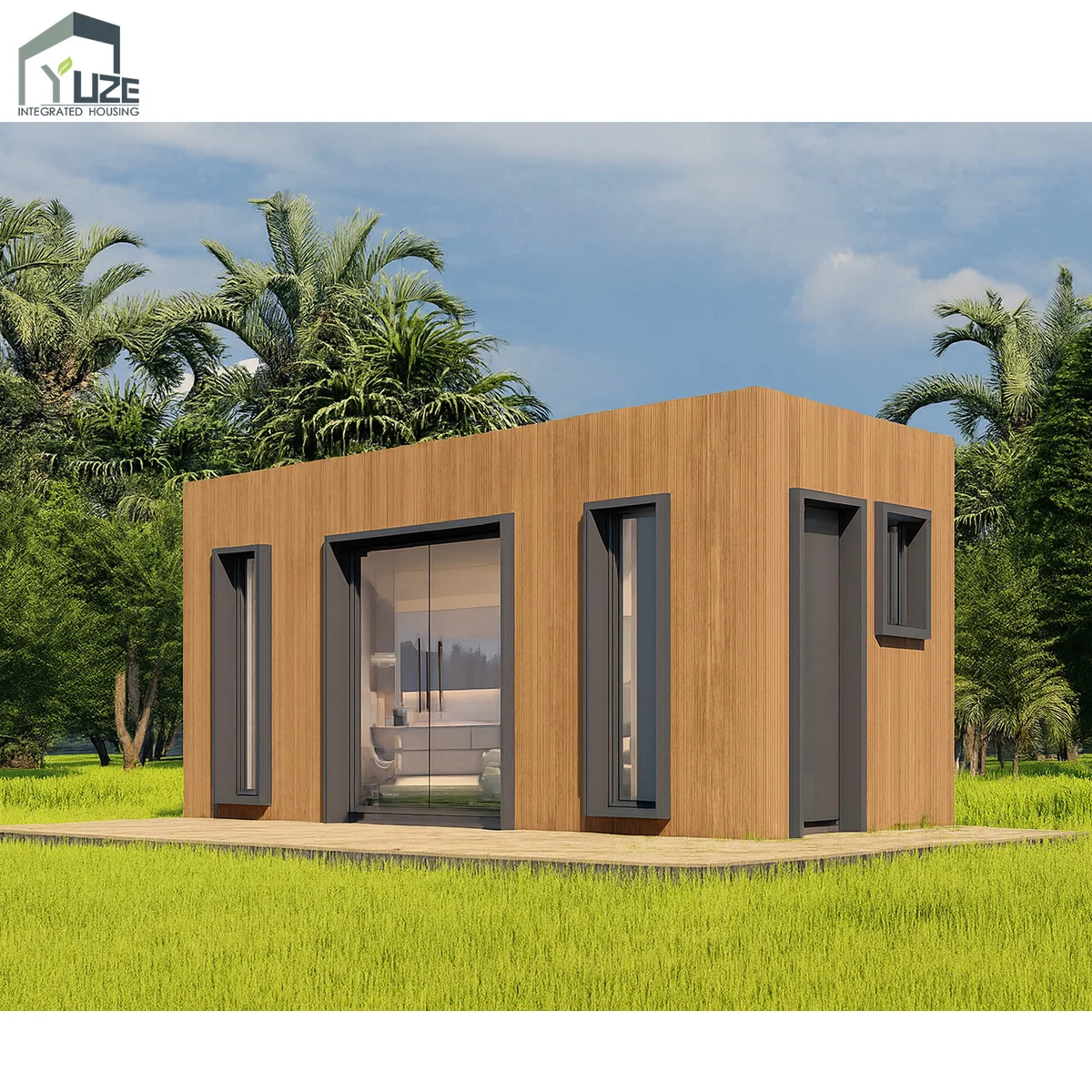 20ft 40ft Customizable Prefab Outdoor Residential Use Modular Shipping Container Home for Living ...