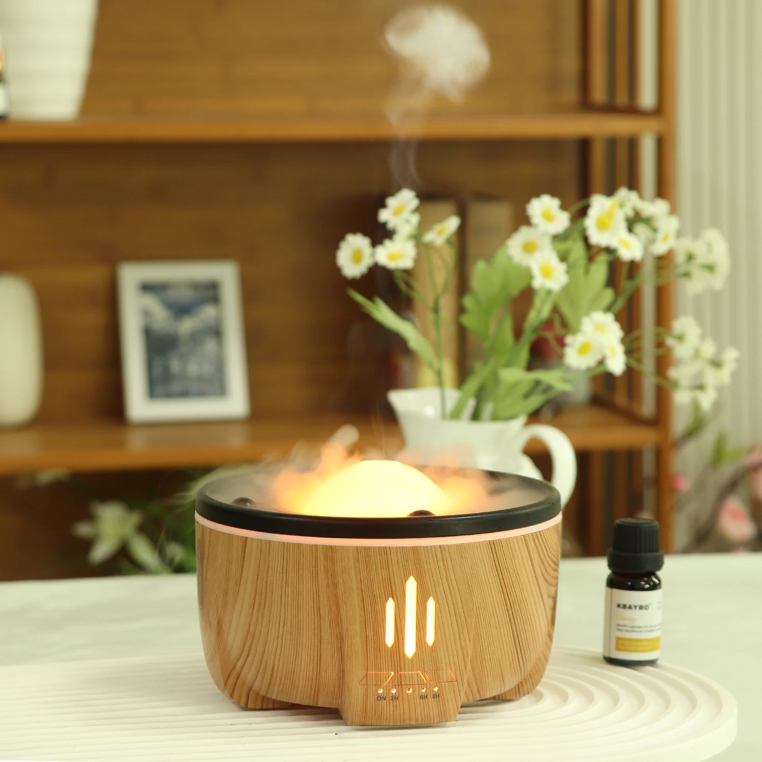 Aromatherapy Essential Oil Diffuser 200ml Desktop Spray Circle ...