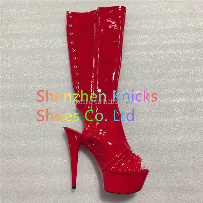 Pole Dancing Platform Shoes With 15cm High Heels And Platform Straps ...