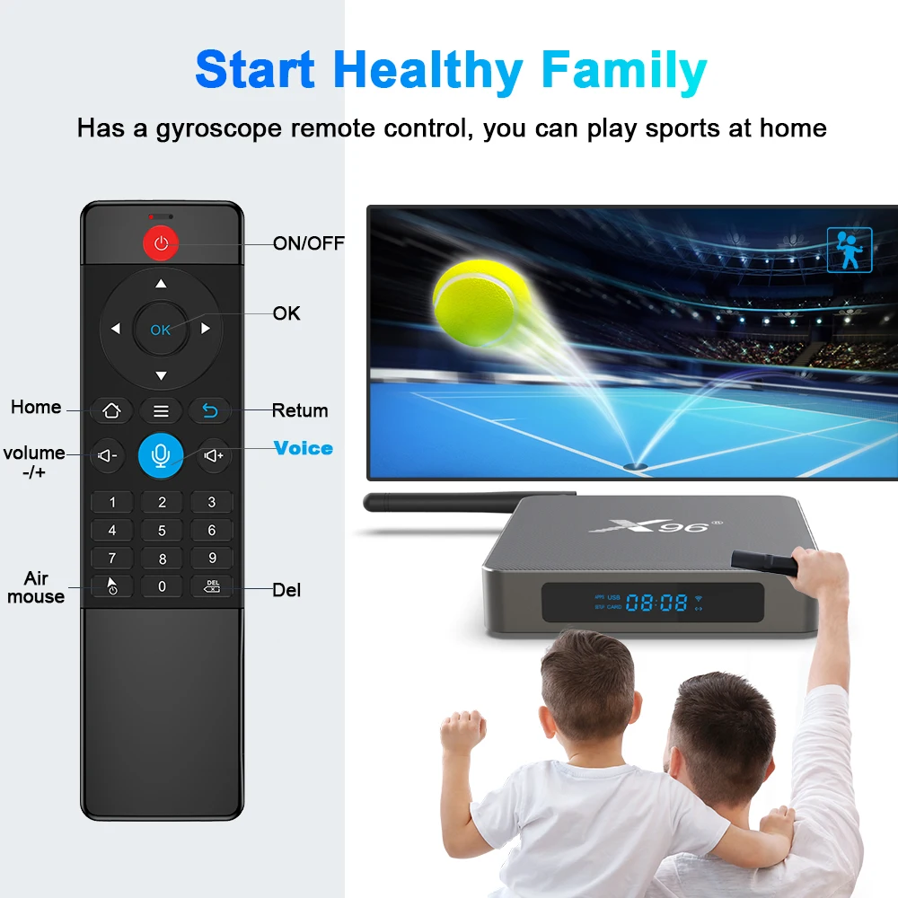 New Arrival X96 X6 TV BOX Rockchip Android 11 8GB RAM 128GB RK3566 Support 8K 2T2R MIMO 2.4g/5g ...