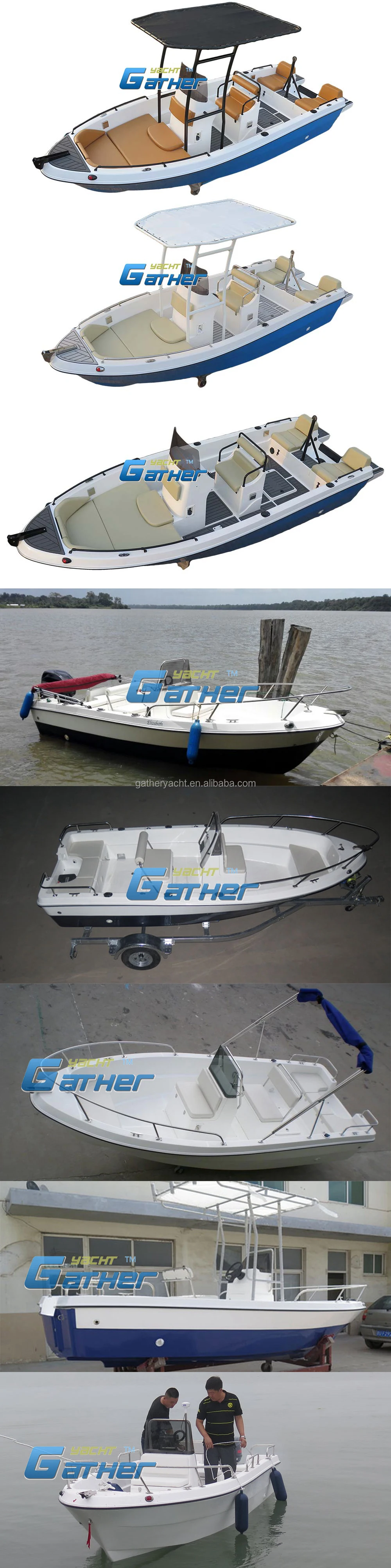 Gather Yacht 17ft Fiberglass Boats - Ideal for Fishing