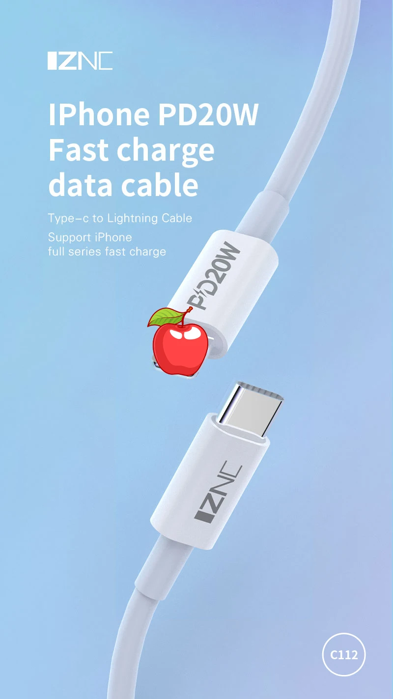 3a Data Cable Data Cable 3a Type C Pd 20w Charger For Iphone 12 - Buy ...
