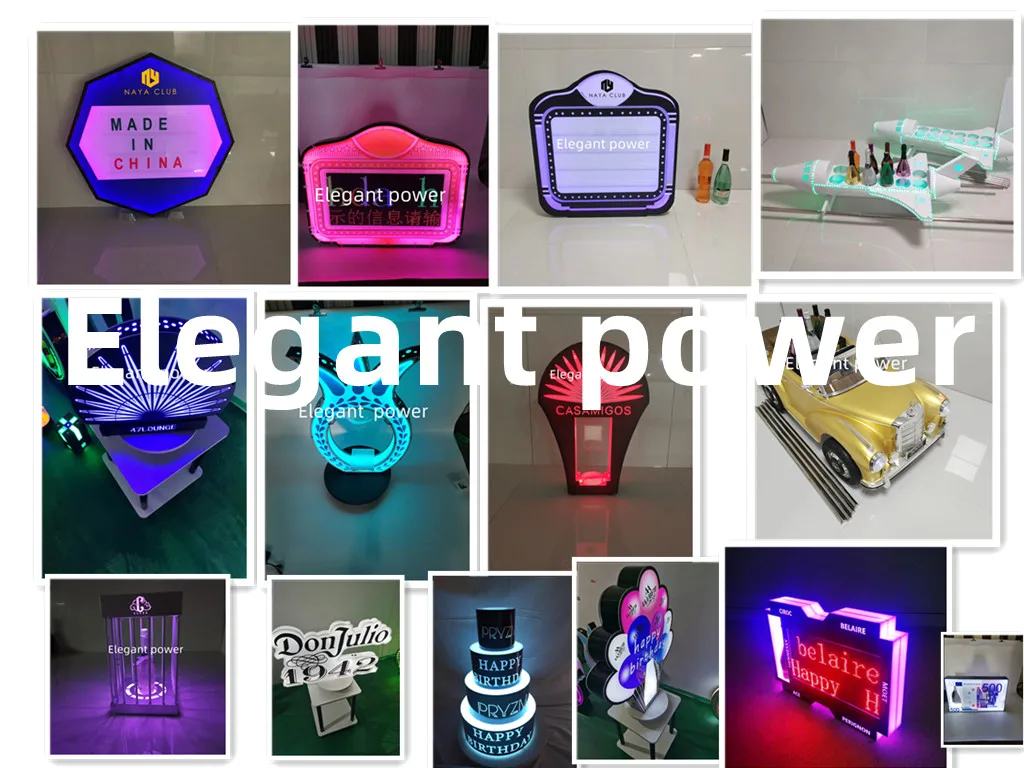 Glowing Vodka Bottle - LED Display Stand for Nightclubs