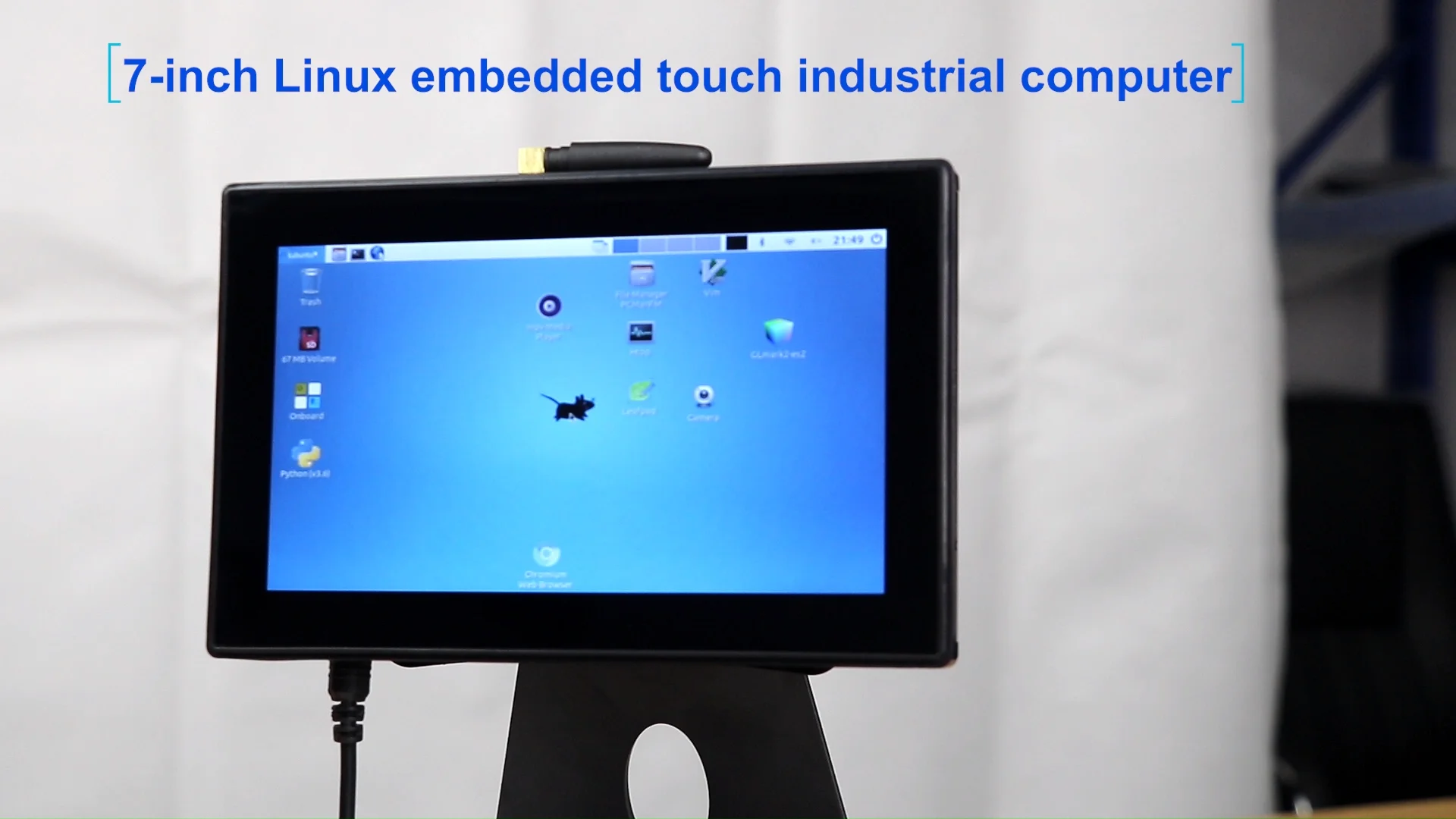 Fanless Integrated Capacitive Touch Screen Open Frame 7 Inch Industrial ...