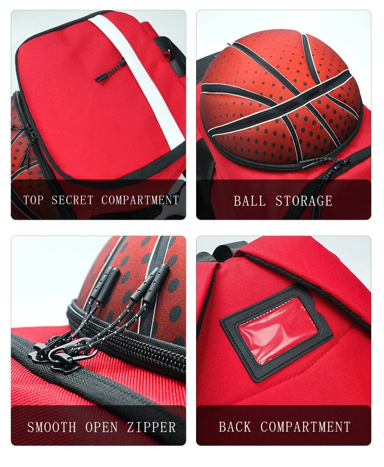 Custom Casual Sports Basketball Backpack - Waterproof & Stylish