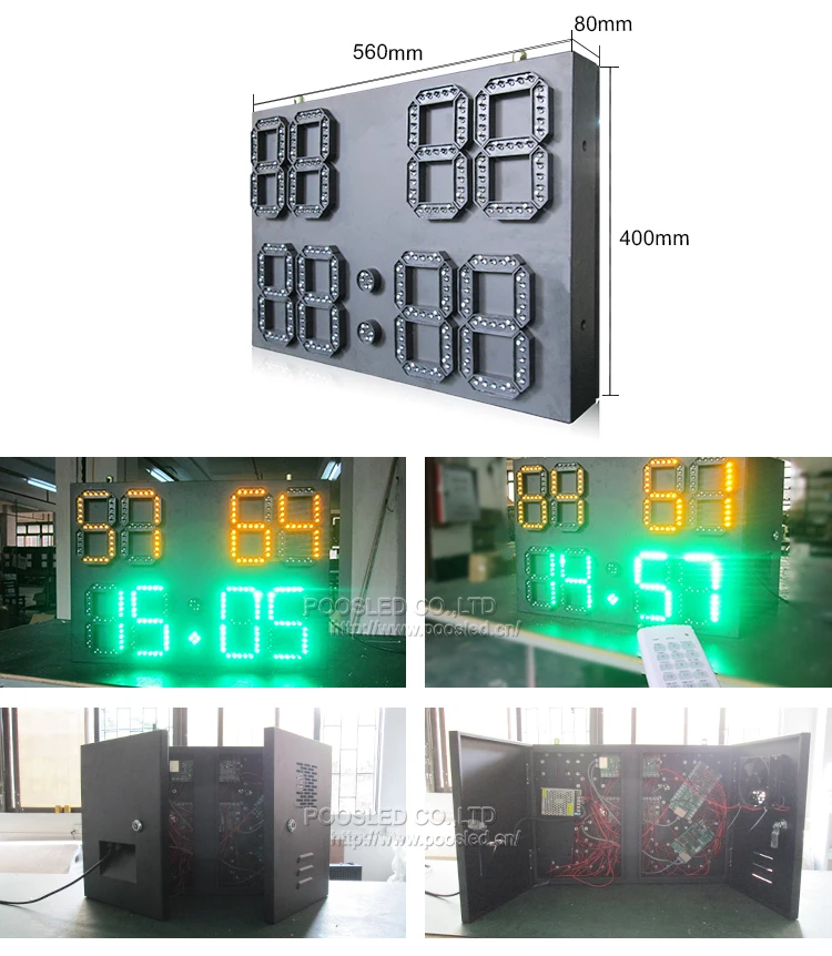 Waterproof Electronic Scoreboard Wireless Remote Control Manual Score ...