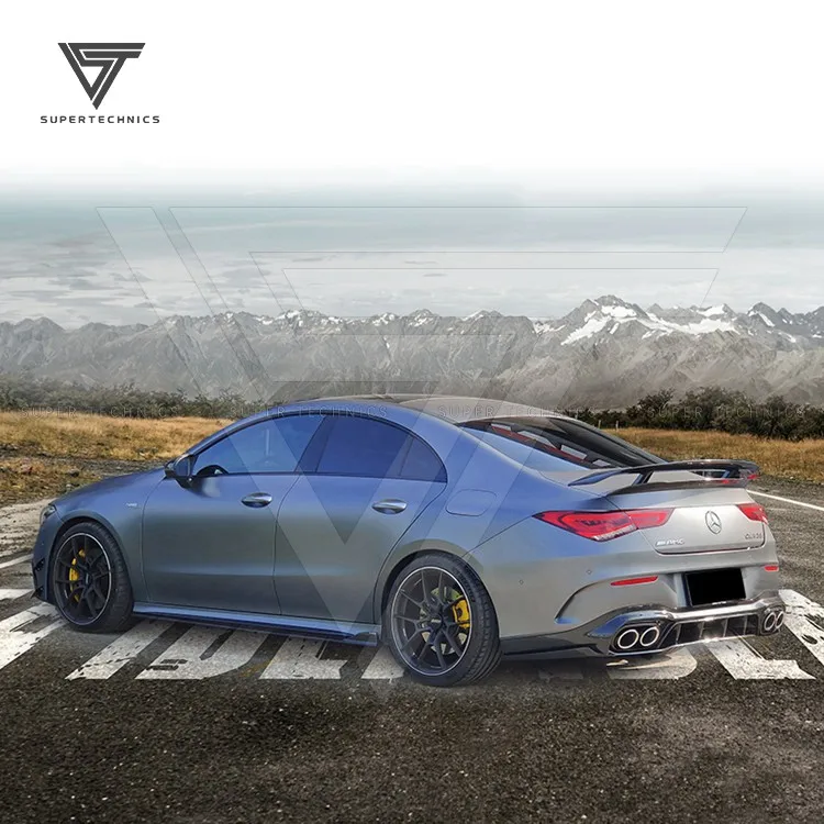 Pt Style Carbon Fiber Rear Diffuser For Mercedes Benz Cla-class W118 ...