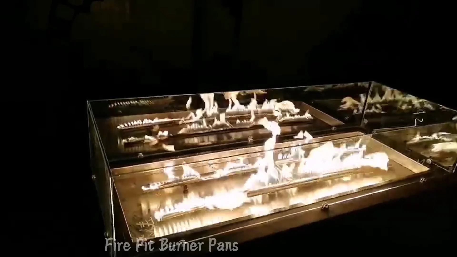 Stainless Steel Propane Fire Pit Burners Pans Kits System Linear Gas ...