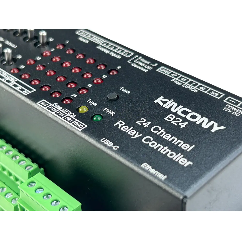 KinCony B24 ESP32 24CH Relay Smart Home Controller with OLED Display ...