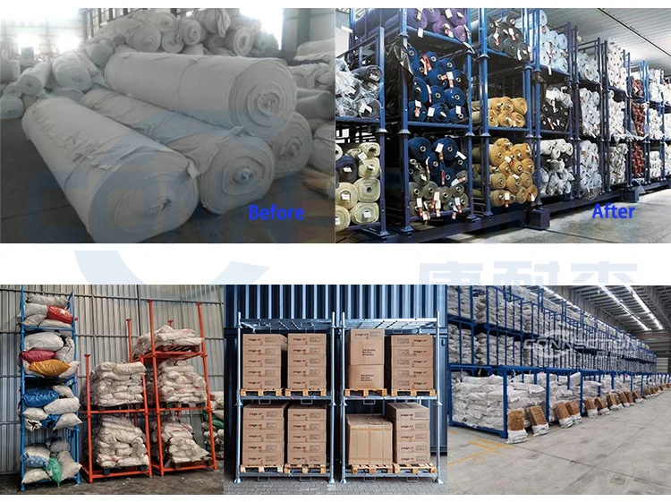 Warehouse Heavy Duty Powder Coated Storage Metal Stackable Post Pallet ...