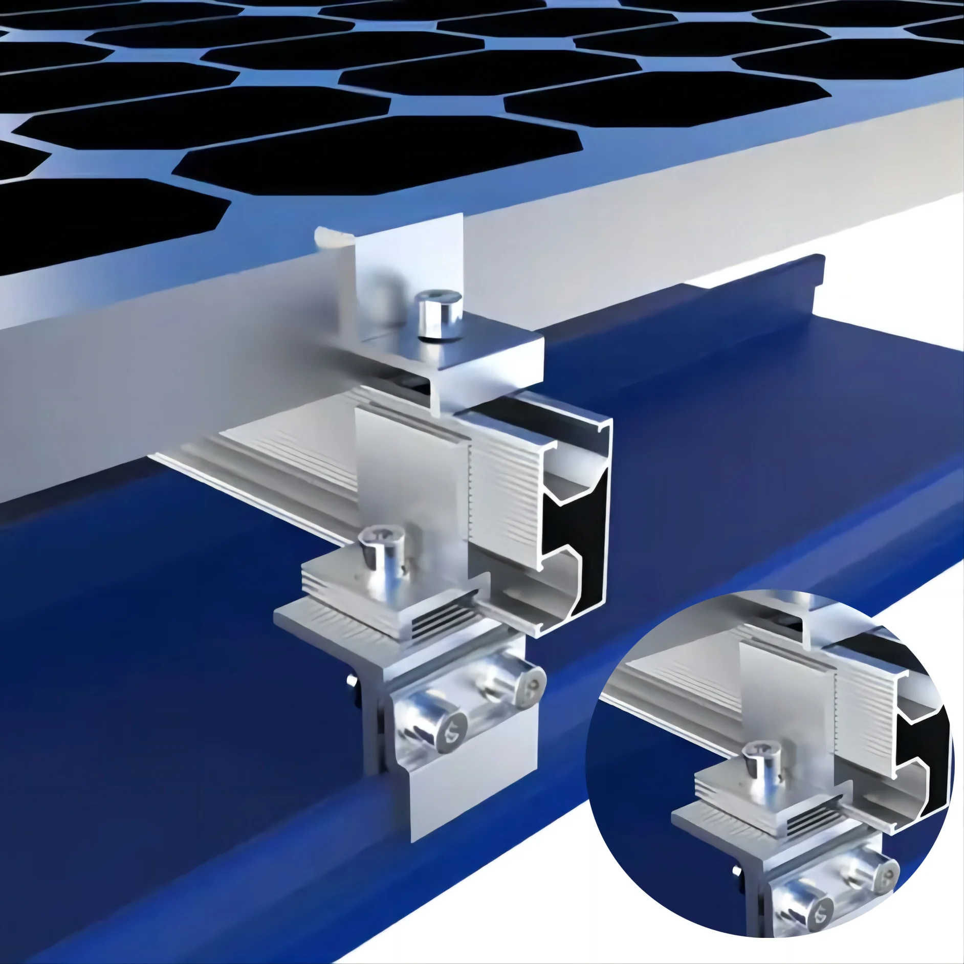 Edri Aluminum Rail Clamp Roof Solar Mounting Structure Fastening Kit ...