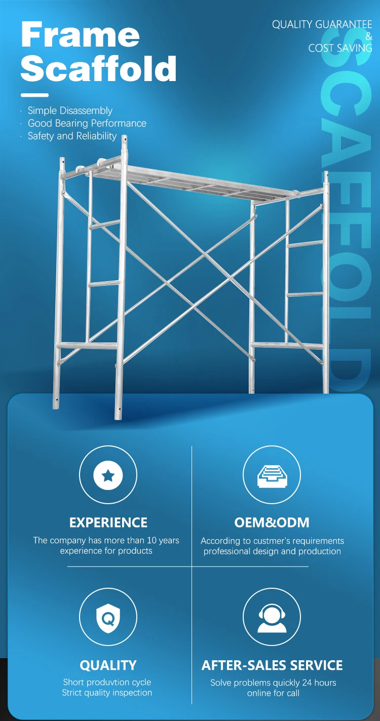 Scaffolding Systems Construction Door Frame Scaffold Andamios Metal Adder Frame Scaffolding For