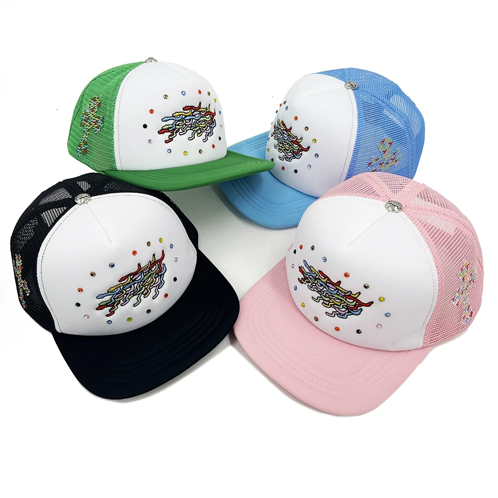 Custom Embroidered Trucker Hats | Unisex Foam Caps with Screen Printing ...