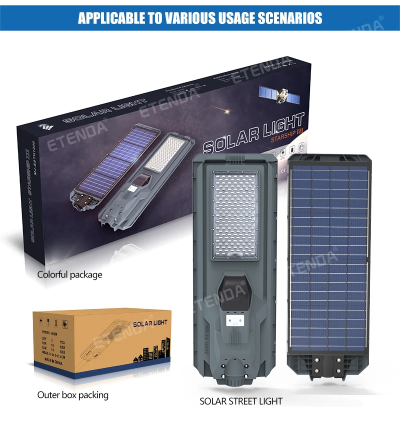 Smart City Solar Lights with CCTV - 1200W LED All in One