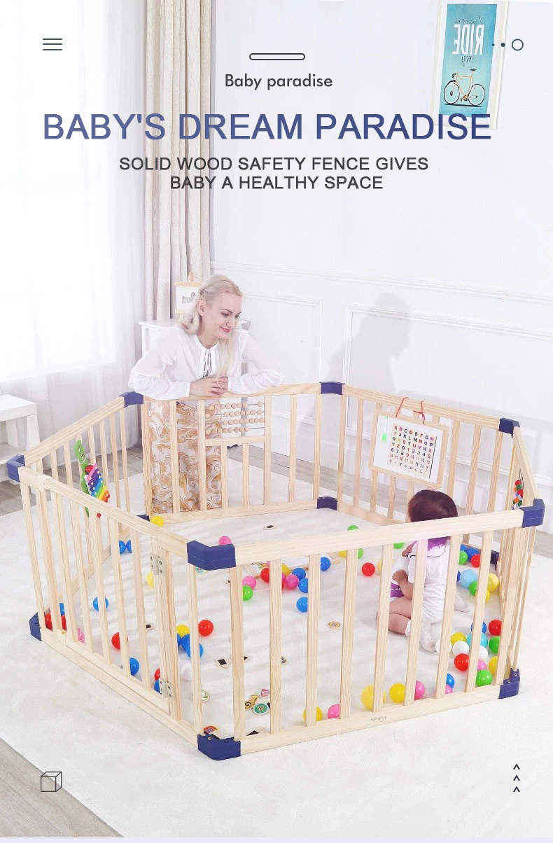 Safe & Fun Montessori Playpen - Easy Install & Eco-friendly