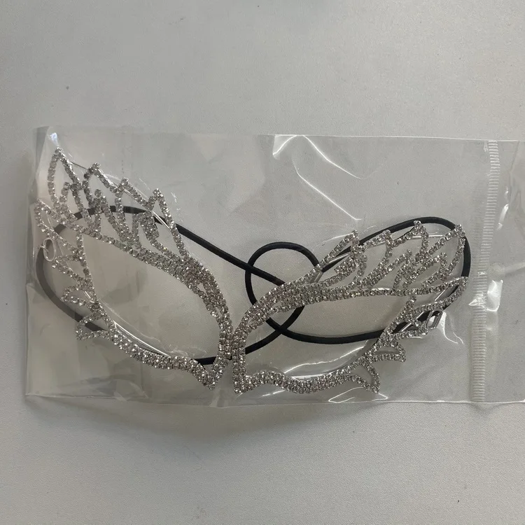 Bincho 2023 New Item Light Luxury Rhinestone Masquerade Half Face Masks ...