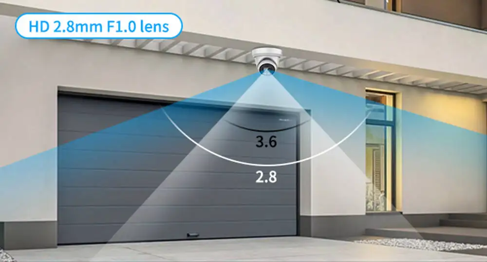 8MP Colorvu Dual Light Audio IP POE Camera - Secure & Smart