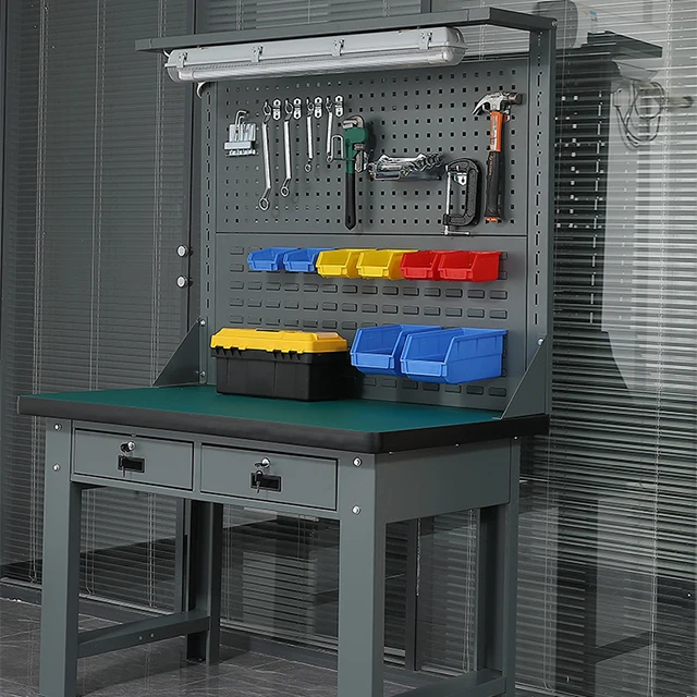 Stainless Steel Workshop Table - Durable & Multi-functional