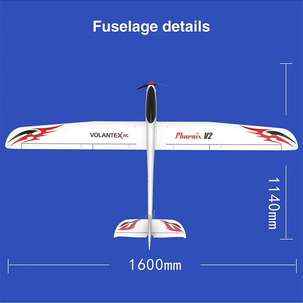 Volantex Brushless Pnp Rc Model Plane - 6-channel Glider